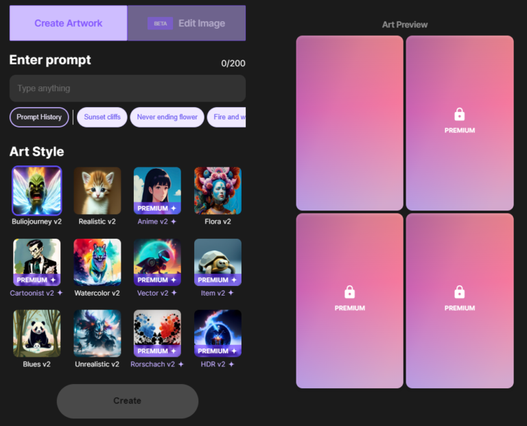 Dream by WOMBO: Generate AI Art from Words! - Guidady