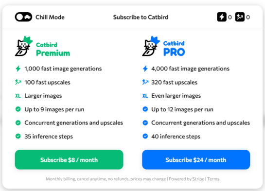 Catbird AI: Generate, Compare & Collect AI Images