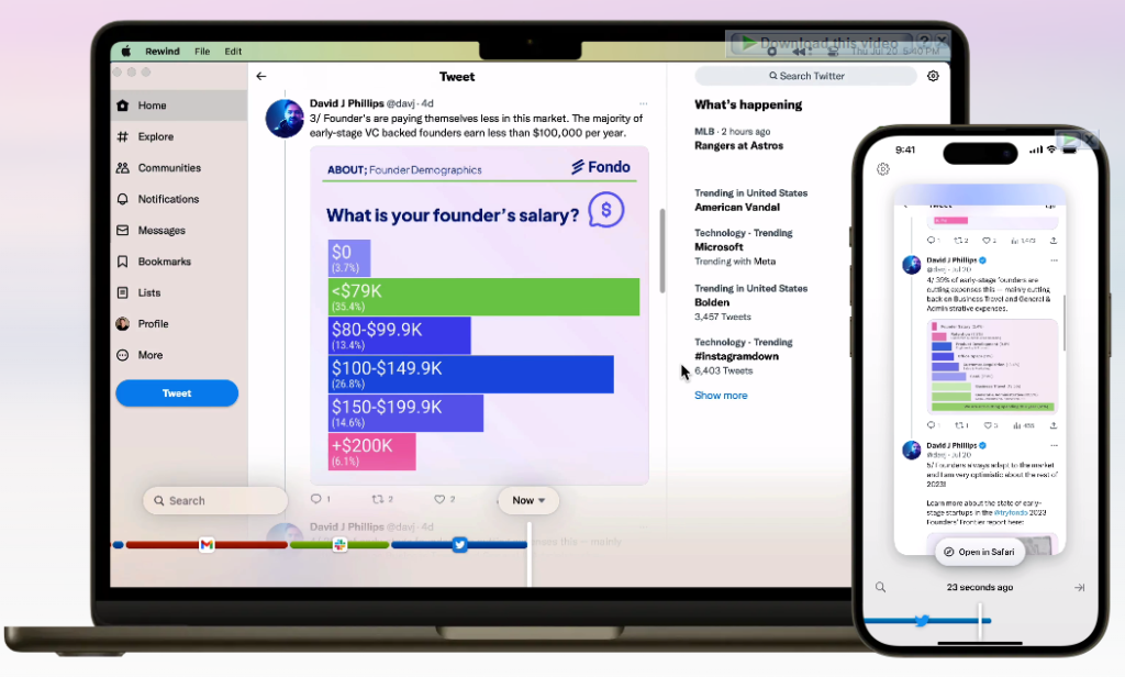 Rewind AI : The Ultimate App for Capturing and Recalling Anything You've Seen - Guidady