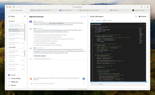 Devin AI: AI Software Engineer is Now available to Hire